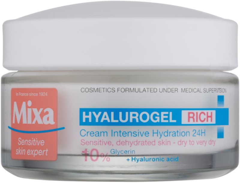MIXA Hyalurogel Rich, Intense Daily Moisturiser With Hyaluronic Acid ...