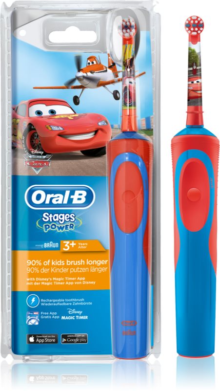 Oral B Stages Power Cars D12.513.1, elektrische Zahnbürste für Kinder ... Oral B Stages Power Cars D12.513.1, elektrische Zahnbürste für Kinder ...