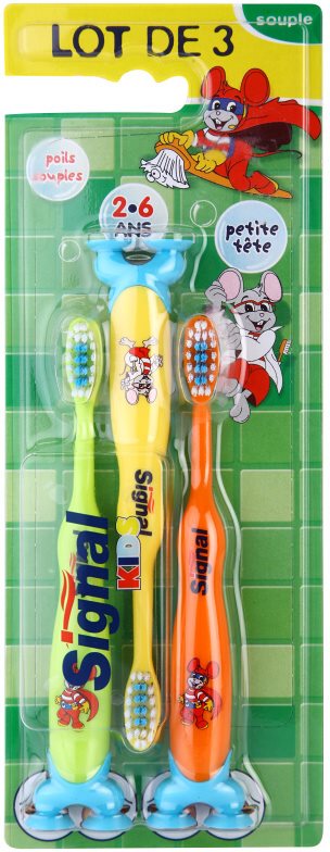 SIGNAL KIDS Toothbrushes for Kids 3 pcs | notino.fi