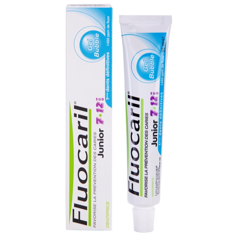 Fluocaril Junior 7-12 Bubble Gum, pasta de dientes para niños | notino.es