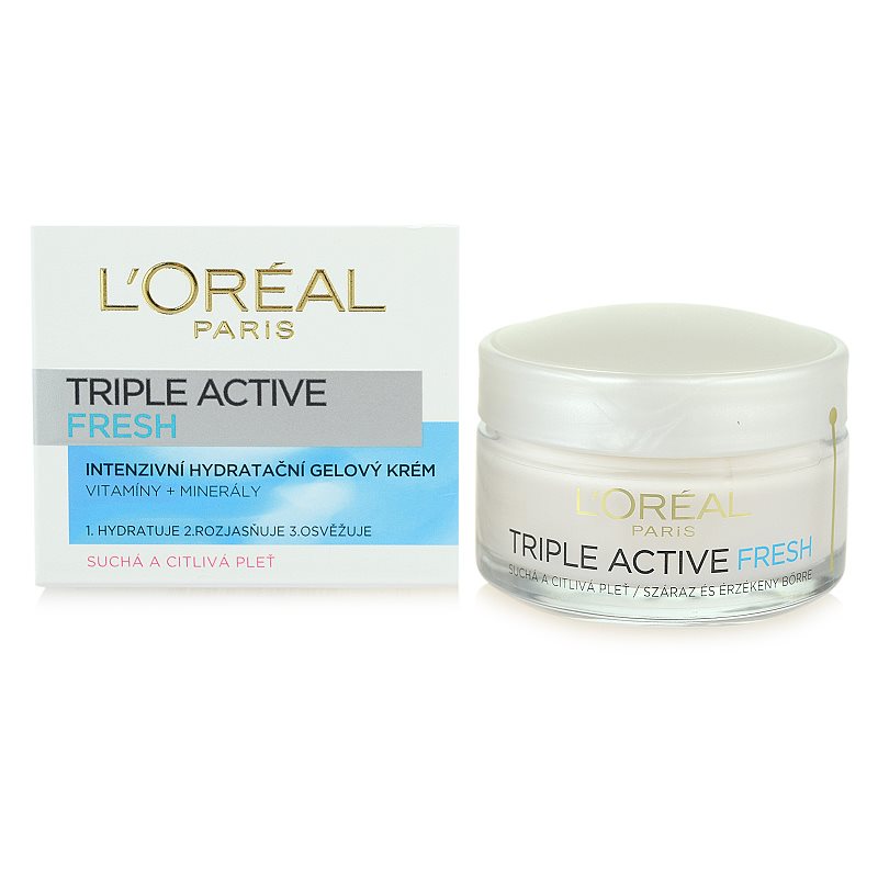 L’Oréal Paris Triple Active Fresh, crema hidratante con textura de gel ...