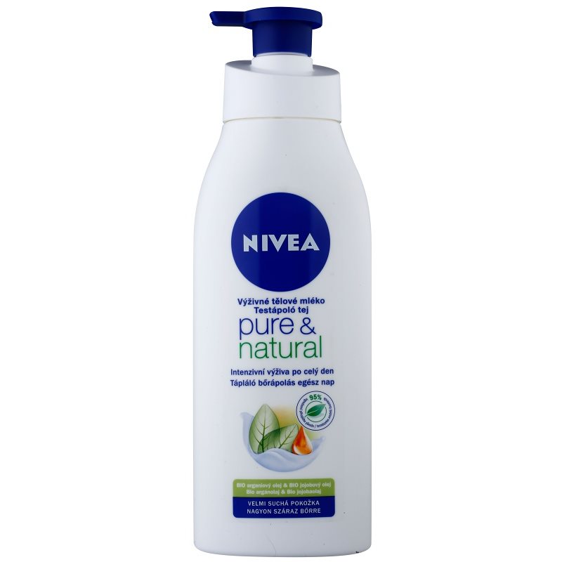 NIVEA PURE & NATURAL Nourishing Body Milk For Very Dry Skin | notino.co.uk