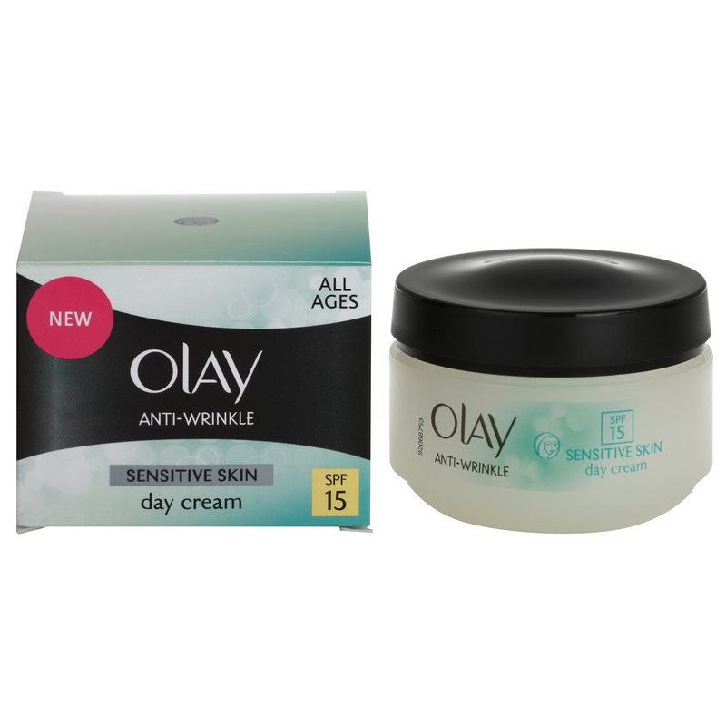Olay Anti-Wrinkle Sensitive Skin, Day Cream with Anti-Aging Effect ...