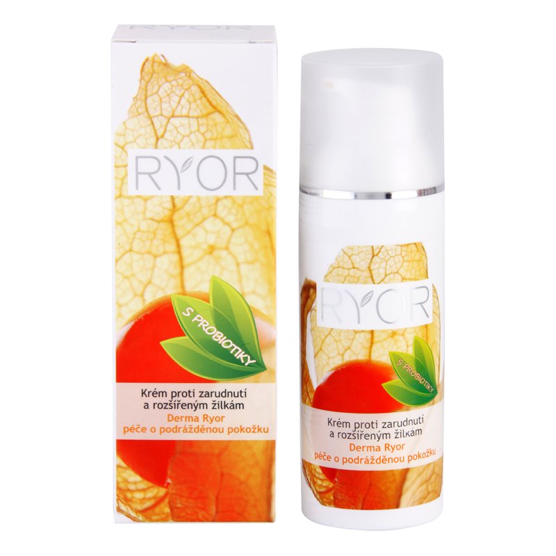 RYOR Derma Ryor, krém proti zarudnutí a rozšířeným žilkám s probiotiky ...