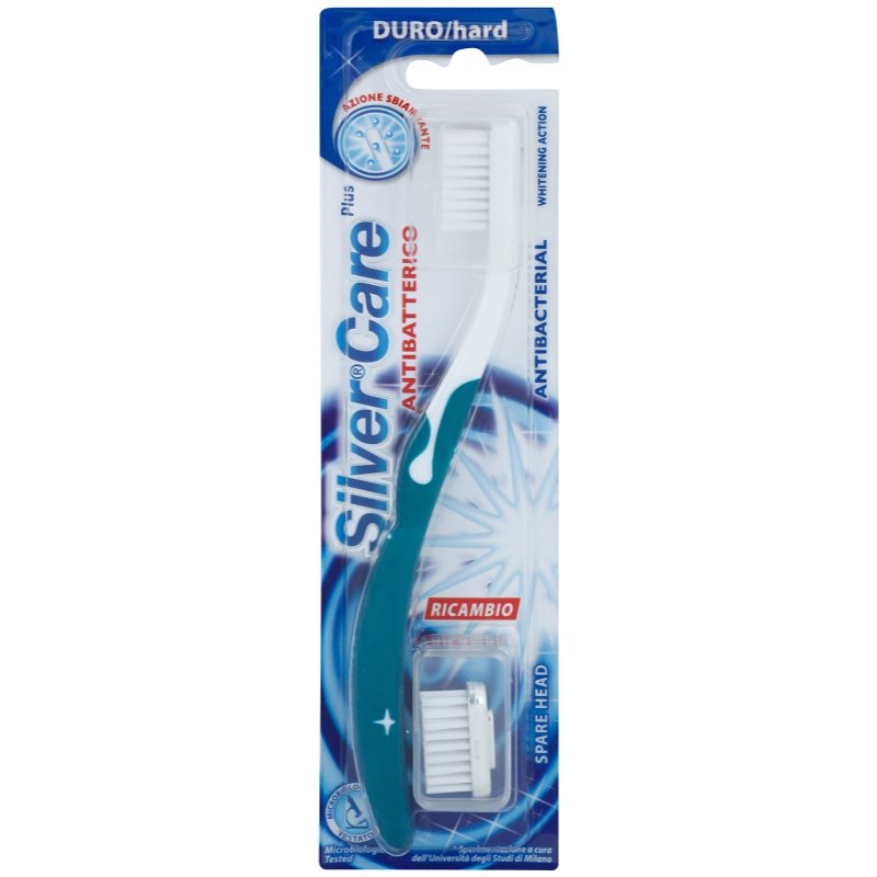 SilverCare Plus Whitening Action, Antibacterial Toothbrush with Spare ...