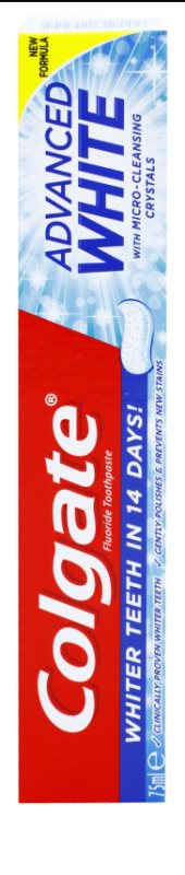 Colgate Advanced White, pasta de dientes blanqueadora con efecto ...