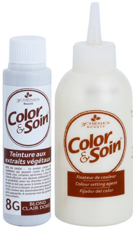 Color & Soin Golden, permanentní barva na vlasy s rostlinnými extrakty ...