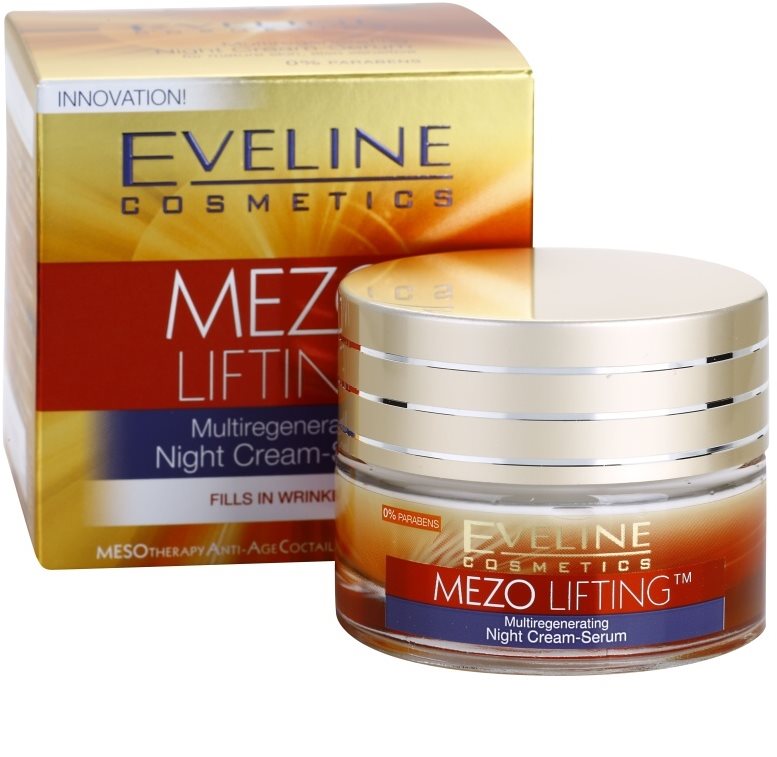 Eveline Cosmetics Mezo Lifting, Multiregenerating Night Cream - Serum ...