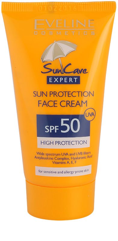 EVELINE COSMETICS SUN CARE opaľovací krém na tvár SPF 50 | notino.sk