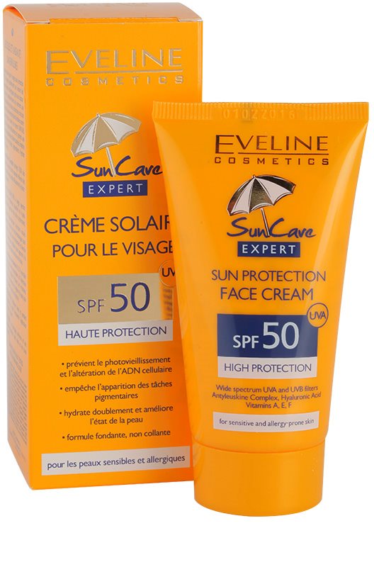 EVELINE COSMETICS SUN CARE creme solar facial SPF 50 | notino.pt