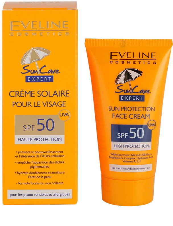 EVELINE COSMETICS SUN CARE creme solar facial SPF 50 | notino.pt