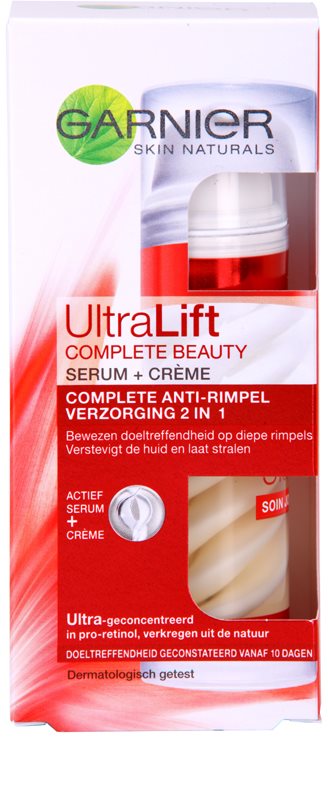 GARNIER ULTRALIFT COMPLETE BEAUTY Day Cream + Serum 2 In 1 | notino.co.uk