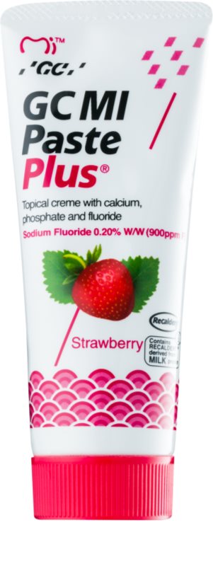 GC MI Paste Plus Strawberry, Protective Remineralising Cream for ...
