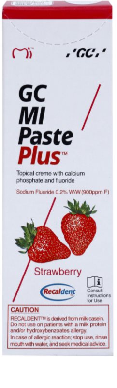 GC MI Paste Plus Strawberry, Protective Remineralising Cream for ...