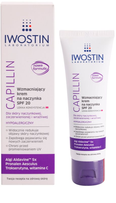 Iwostin Capillin, crema rinforzante leggera per capillari rotti SPF 20 ...