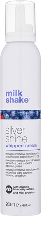 Milk Shake Silver Shine, Cream Mousse for Blond Hair Neutralizes Yellow ...