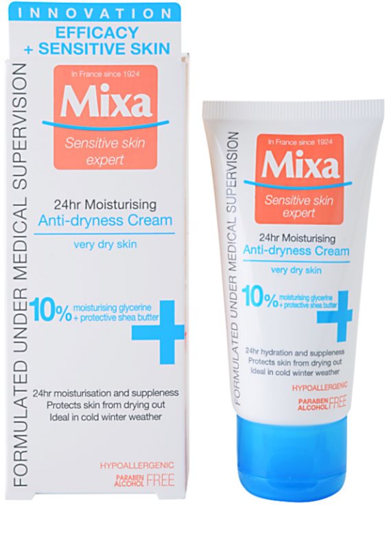 MIXA 24 HR Moisturising, Moisturizing And Nourishing Cream For Very Dry ... MIXA 24 HR Moisturising, Moisturizing And Nourishing Cream For Very Dry ...