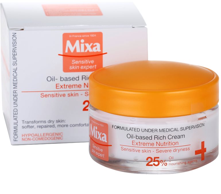 MIXA Extreme Nutrition, Rich Nourishing Cream With Evening Primrose Oil ...