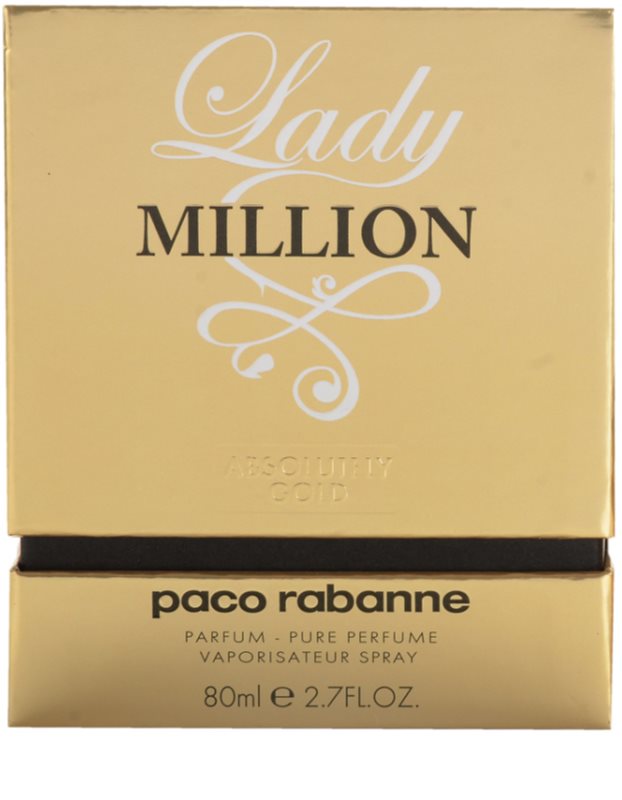Paco Rabanne Lady Million Absolutely Gold, parfém pro ženy 80 ml ...