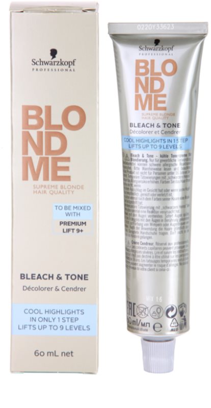 Schwarzkopf Professional Blondme Color, Toning Cream For Cool Blonde ...