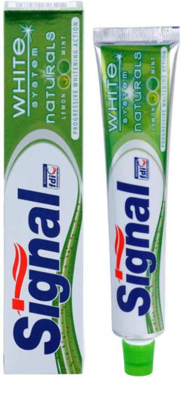 Signal White System Naturals, Toothpaste for Naturally White Teeth ...