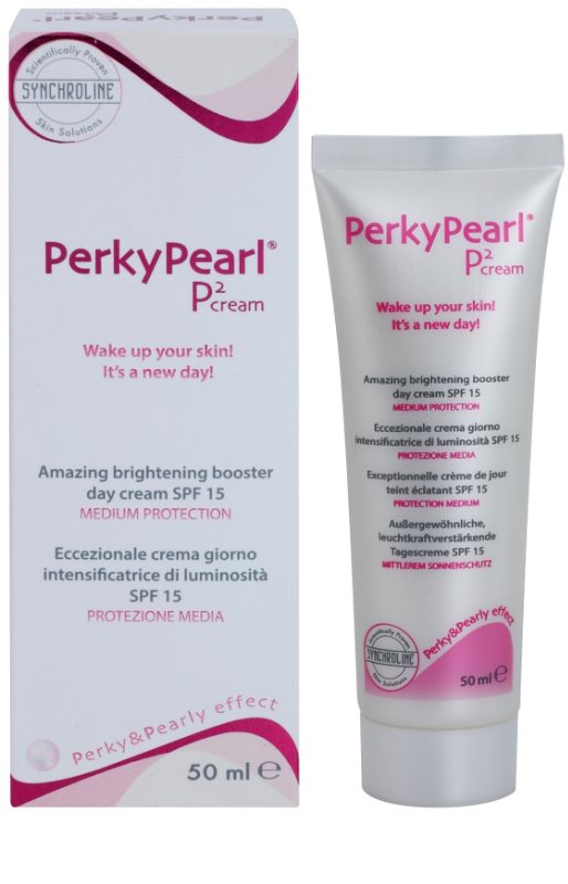 Synchroline Perky Pearl P2 Cream, Brightening Booster Day Cream SPF 15 ...